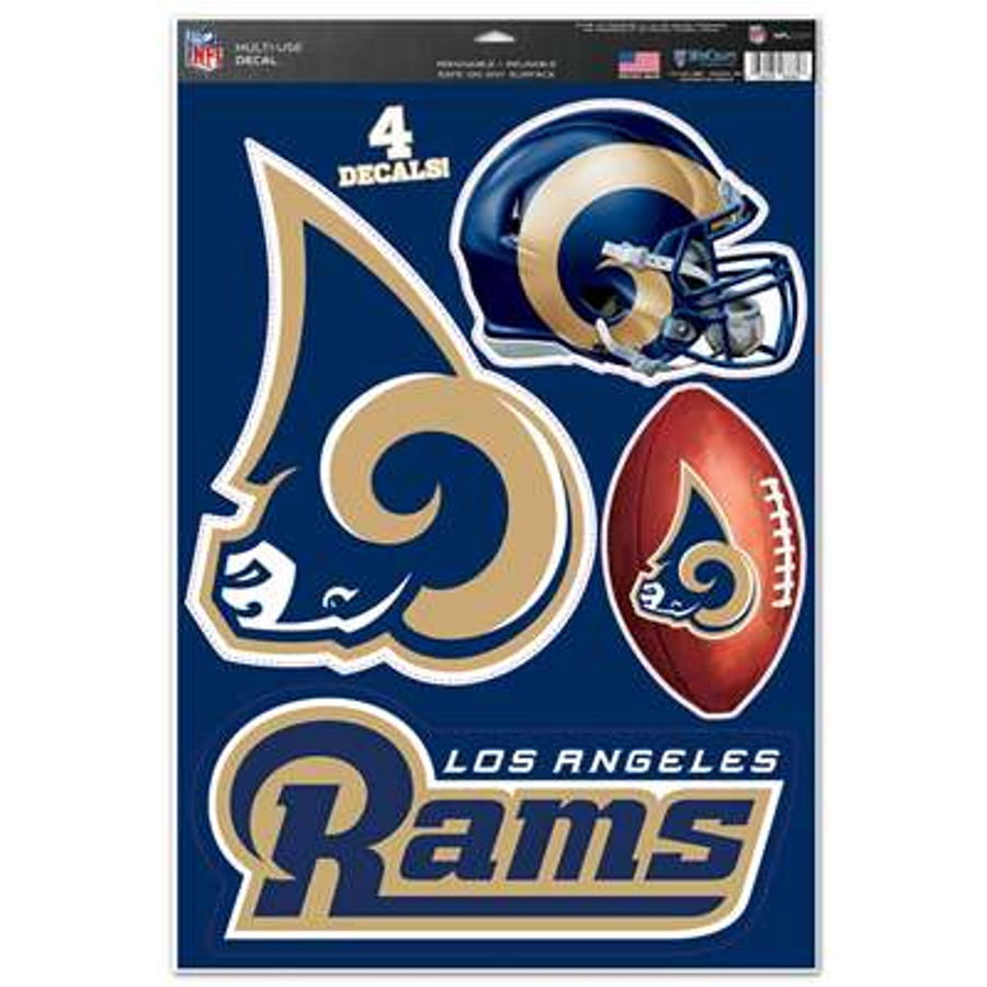 Los Angeles Rams - Set of 4 Ultra Decals at Sticker Shoppe