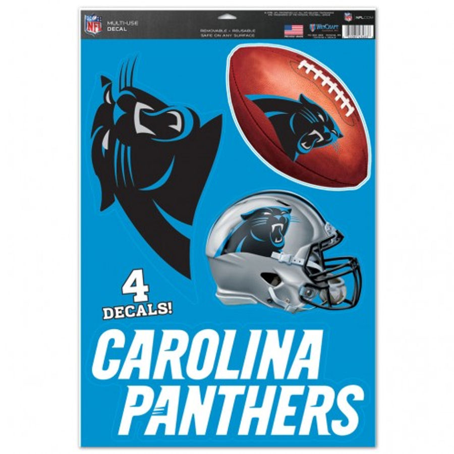 Carolina Panthers - Set Of 4 Ultra Decals at Sticker Shoppe