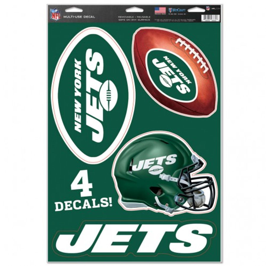 New York Jets - Set Of 4 Ultra Decals at Sticker Shoppe