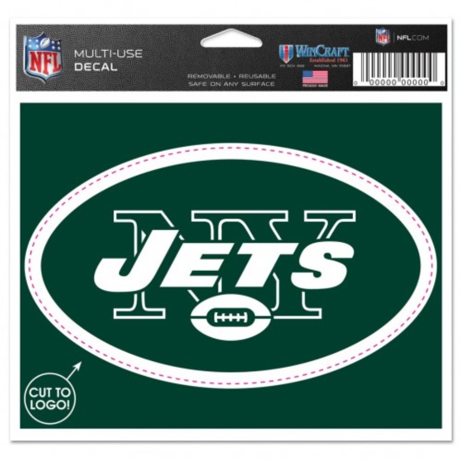 New York Jets 1998-2018 Logo - 4.5x5.75 Die Cut Ultra Decal at Sticker ...