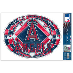 Los Angeles Angels of Anaheim - Stained Glass 11x17 Ultra Decal at ...