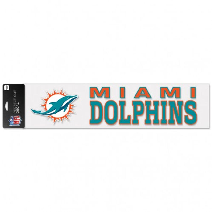Miami Dolphins - 4x17 Die Cut Decal at Sticker Shoppe