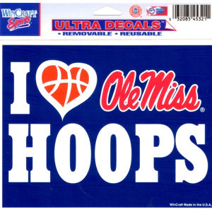 I Love University Of Mississippi Ole Miss Rebels Hoops - 5x6 Ultra ...