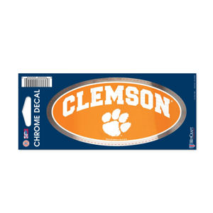 Clemson University Tigers - 3x7 Oval Chrome Decal at Sticker Shoppe