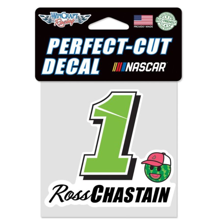 Ross Chastain #1 Green - 4x4 Die Cut Decal at Sticker Shoppe