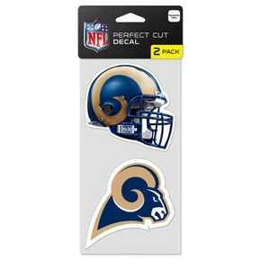 Los Angeles Rams - Set of Two 4x4 Die Cut Decals at Sticker Shoppe