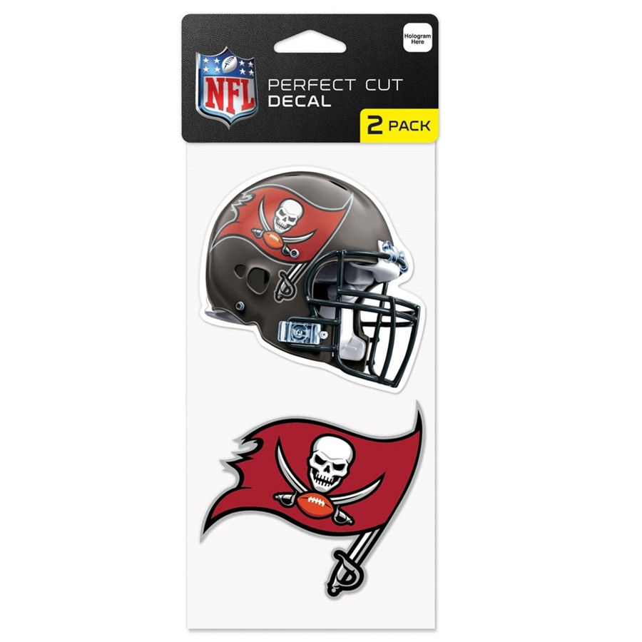 Tampa Bay Buccaneers - Set of Two 4x4 Die Cut Decals at Sticker Shoppe