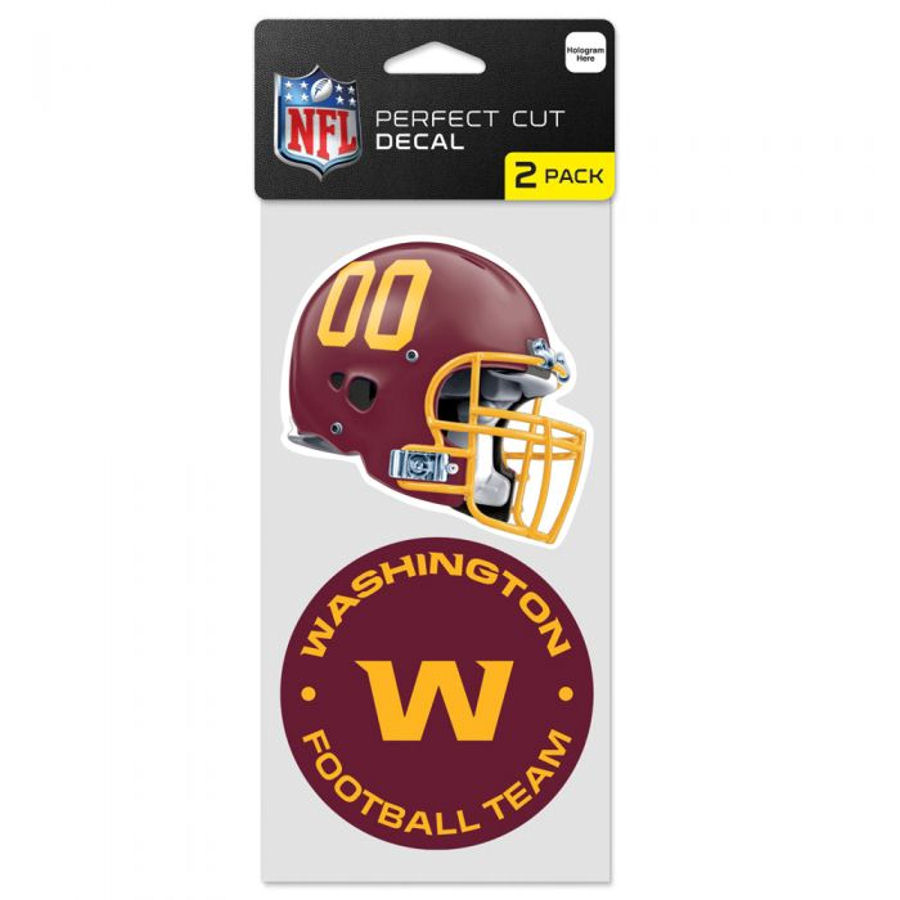 Washington Football Team - Set of Two 4x4 Die Cut Decals at Sticker Shoppe