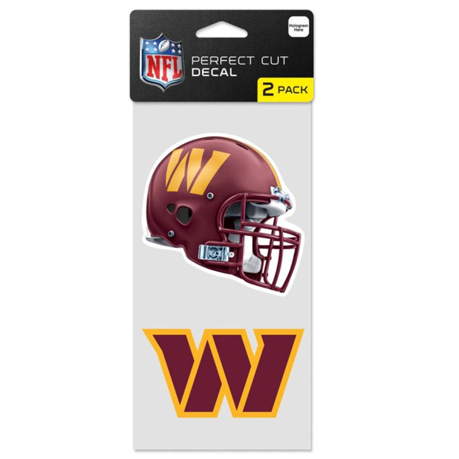 Washington Commanders - Set of Two 4x4 Die Cut Decals at Sticker Shoppe