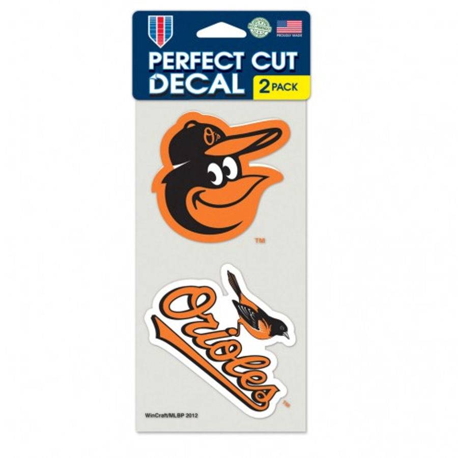 Baltimore Orioles - Set of Two 4x4 Die Cut Decals at Sticker Shoppe