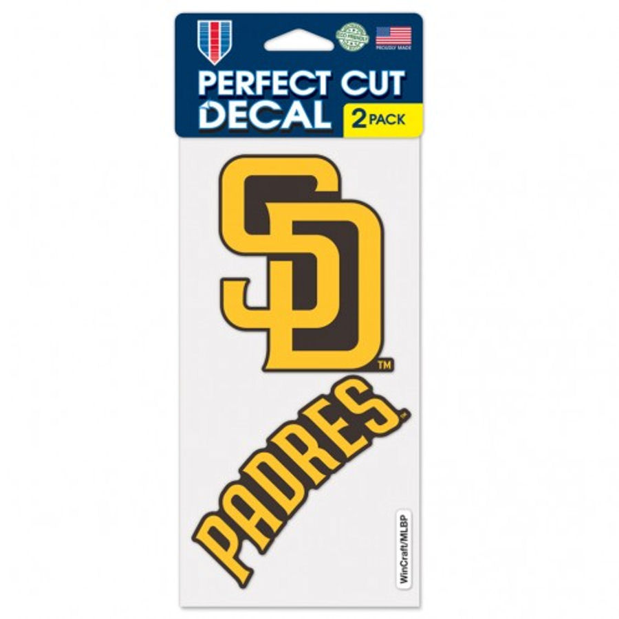 San Diego Padres 2020 Logo - Set of Two 4x4 Die Cut Decals at Sticker ...