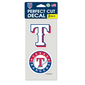 Texas Rangers - Set of Two 4x4 Die Cut Decals at Sticker Shoppe