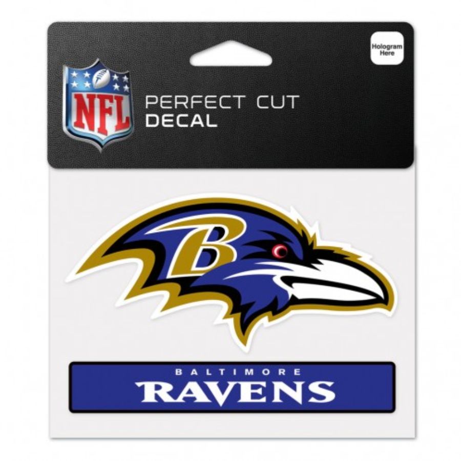 Baltimore Ravens - 4x5 Die Cut Decal at Sticker Shoppe