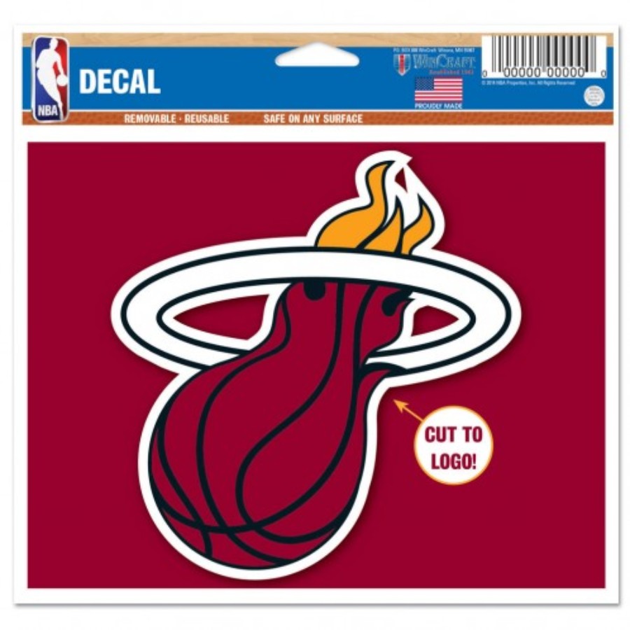 Miami Heat - 4.5x5.75 Die Cut Ultra Decal at Sticker Shoppe