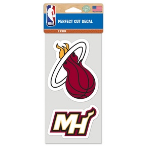 Miami Heat - Set of Two 4x4 Die Cut Decals at Sticker Shoppe