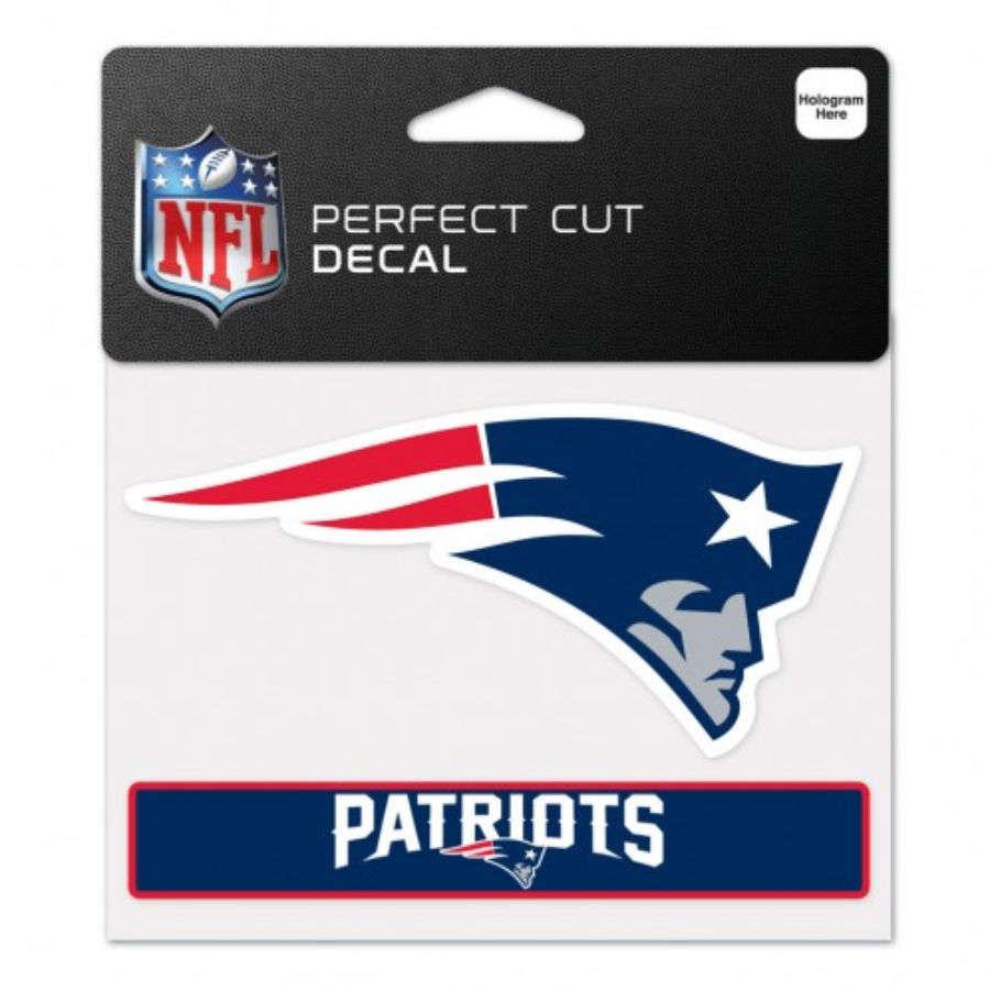 New England Patriots - 4x5 Die Cut Decal at Sticker Shoppe