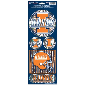 University Of Illinois Fighting Illini Football - Prismatic Decal Set ...