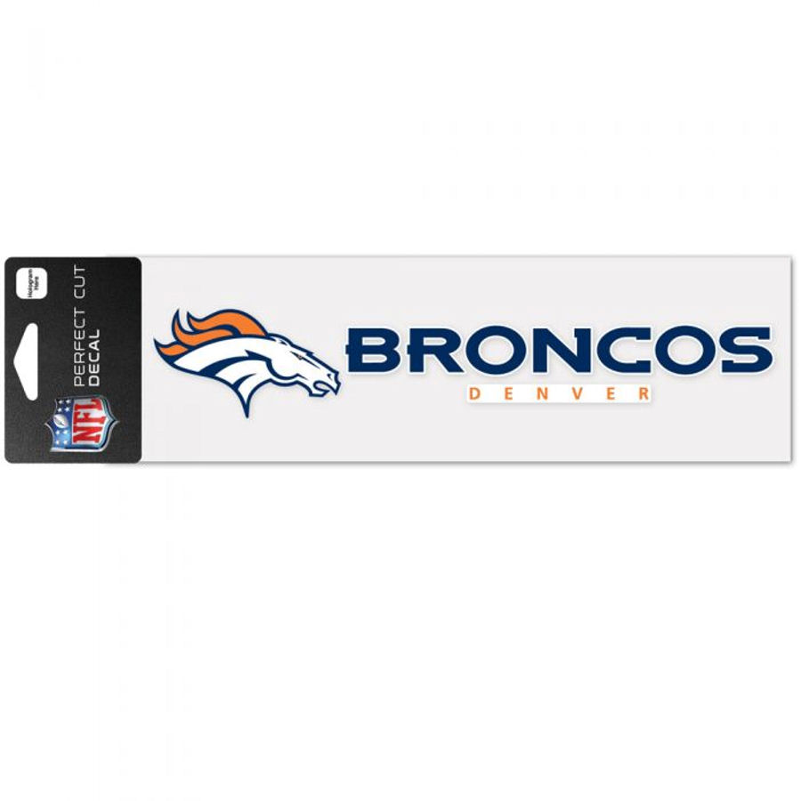 Denver Broncos Wordmark Logo - 3x10 Die Cut Decal at Sticker Shoppe