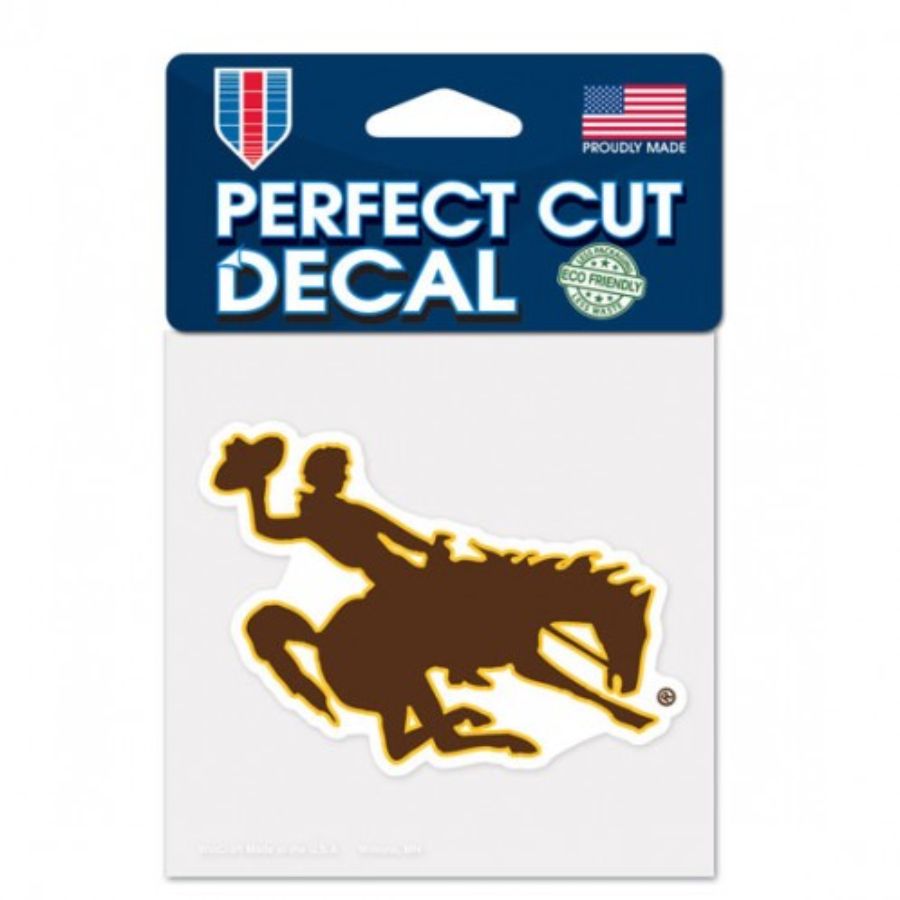 University Of Wyoming Cowboys - 4x4 Die Cut Decal at Sticker Shoppe