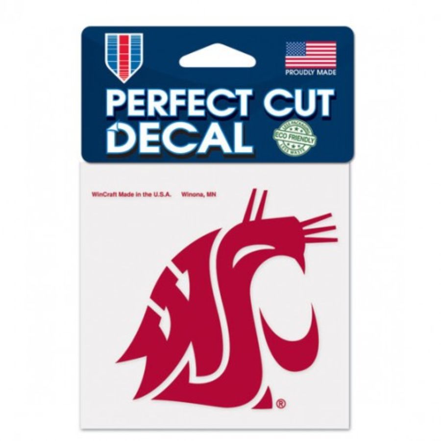 Washington State University Cougars - 4x4 Die Cut Decal at Sticker Shoppe