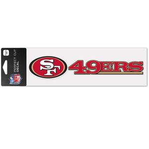 San Francisco 49ers Wordmark Logo - 3x10 Die Cut Decal at Sticker Shoppe