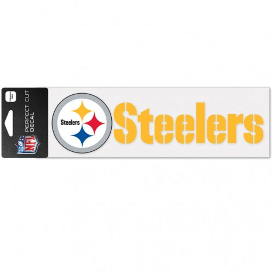 Pittsburgh Steelers Wordmark Logo - 3x10 Die Cut Decal at Sticker Shoppe
