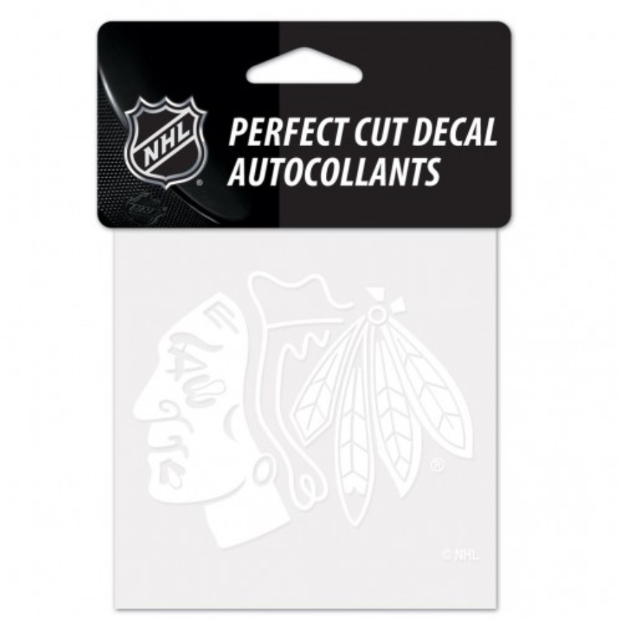 Chicago Blackhawks Logo - 4x4 White Die Cut Decal at Sticker Shoppe
