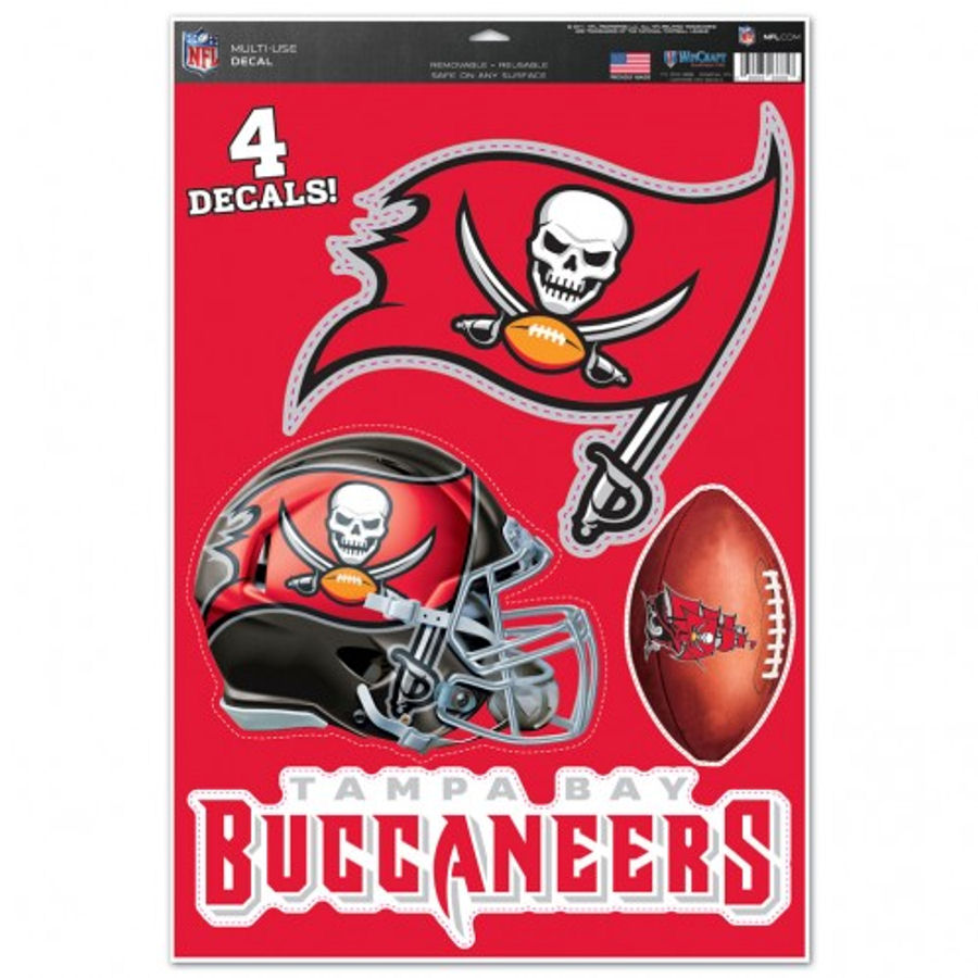 Tampa Bay Buccaneers - Set Of 4 Ultra Decals at Sticker Shoppe