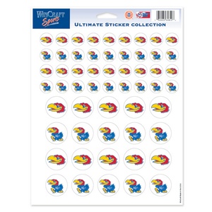 University Of Kansas Jayhawks - 8.5x11 Sticker Sheet at Sticker Shoppe