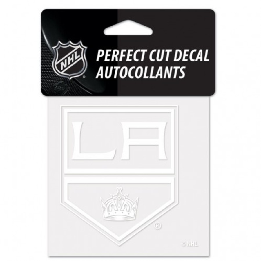 Los Angeles Kings Logo - 4x4 White Die Cut Decal at Sticker Shoppe