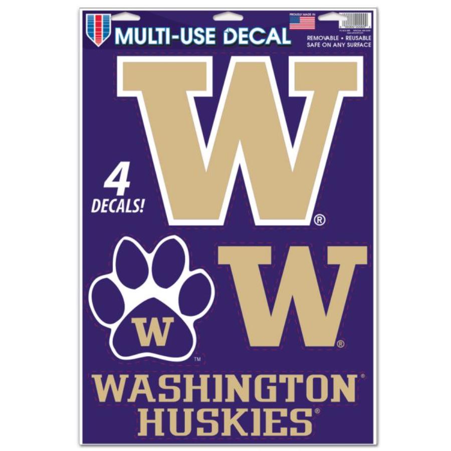 University Of Washington Huskies - Set Of 4 Ultra Decals at Sticker Shoppe