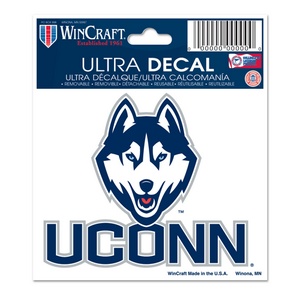 University Of Connecticut UCONN Huskies - 3x4 Ultra Decal at Sticker Shoppe
