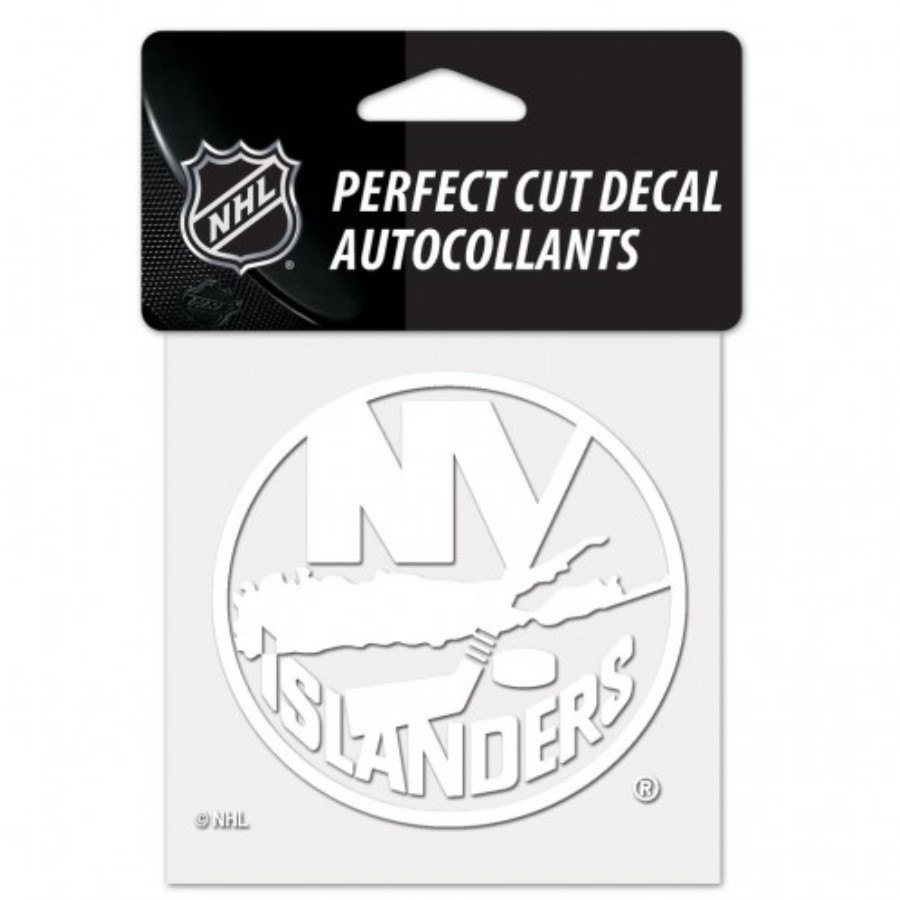 New York Islanders Logo - 4x4 White Die Cut Decal at Sticker Shoppe