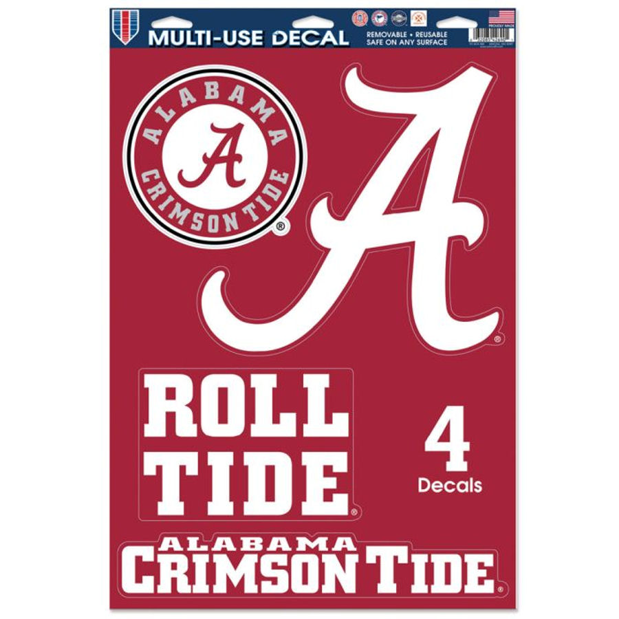 University of Alabama Crimson Tide - Set of 4 Ultra Decals at Sticker ...