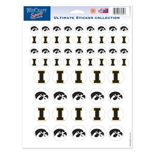 University Of Iowa Hawkeyes - 8.5x11 Sticker Sheet at Sticker Shoppe