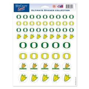 University Of Oregon Ducks - 8.5x11 Sticker Sheet at Sticker Shoppe