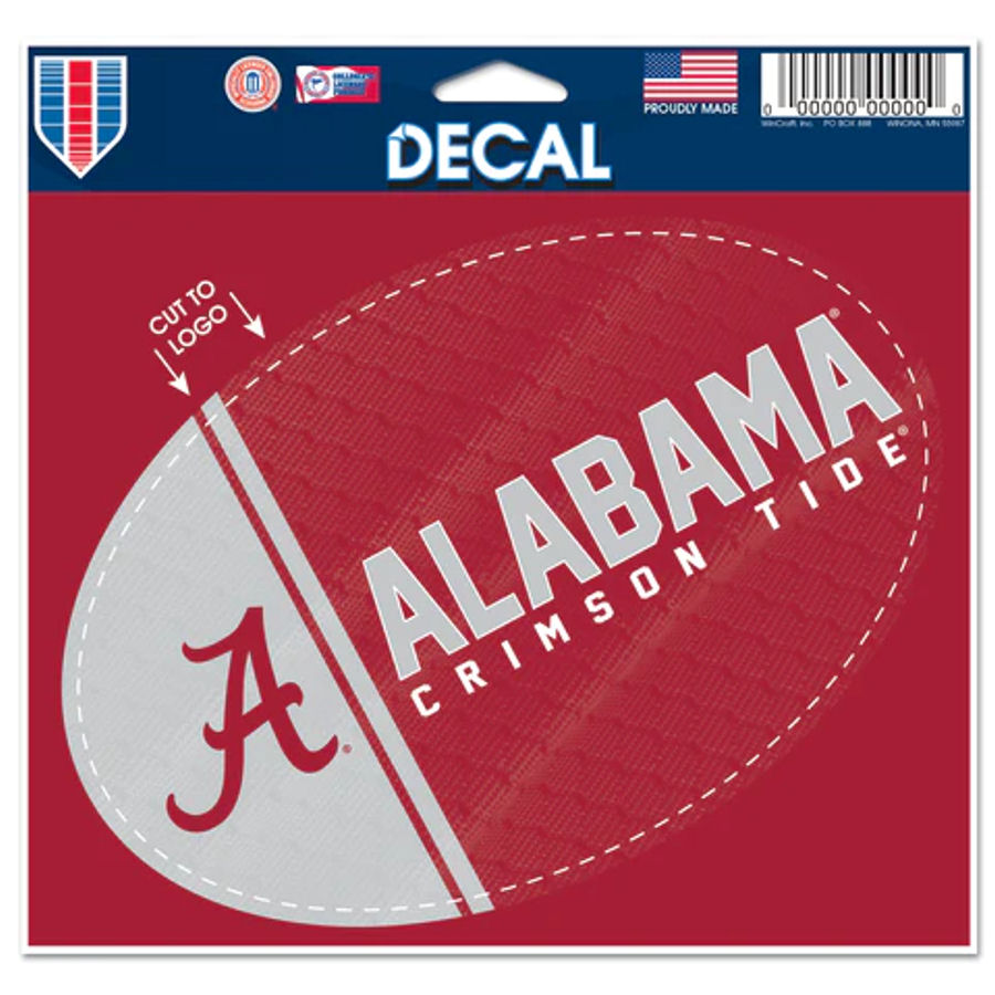 University of Alabama Crimson Tide - 3.5x5.5 Vinyl Oval Sticker at ...