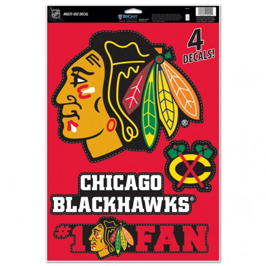 Chicago Blackhawks - Set of 4 Ultra Decals at Sticker Shoppe