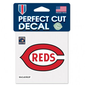 Cincinnati Reds Retro Logo - 4x4 Die Cut Decal at Sticker Shoppe