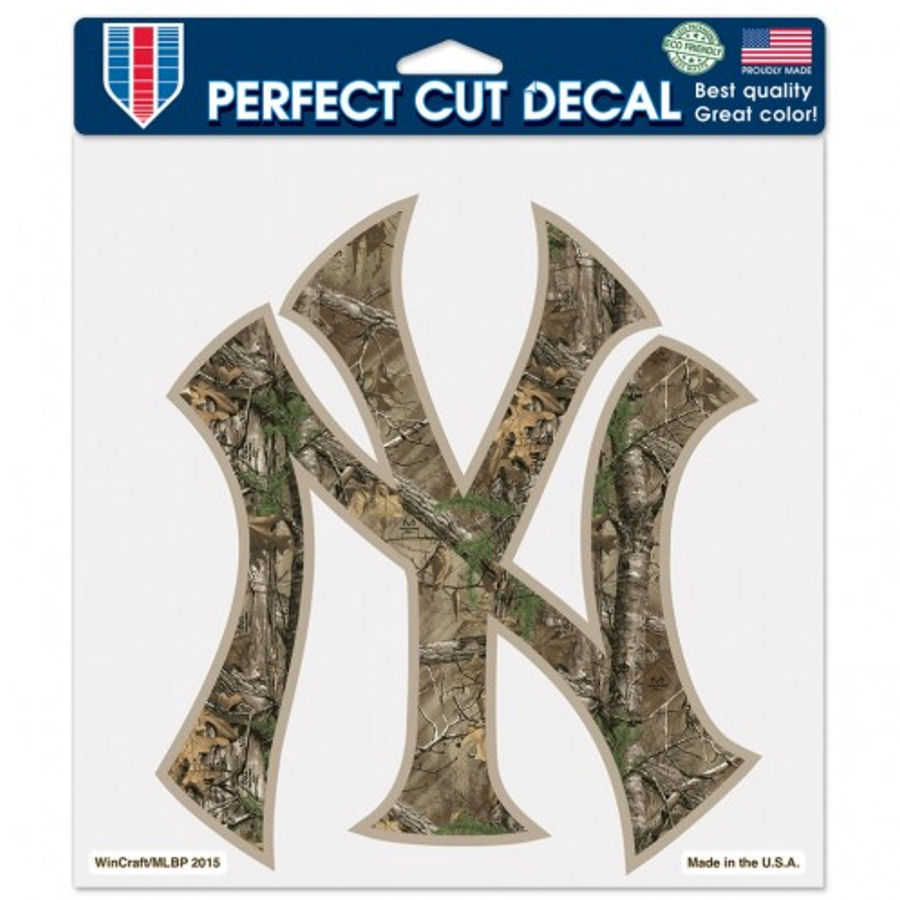 New York Yankees Camouflage - 8x8 Full Color Die Cut Decal at Sticker ...