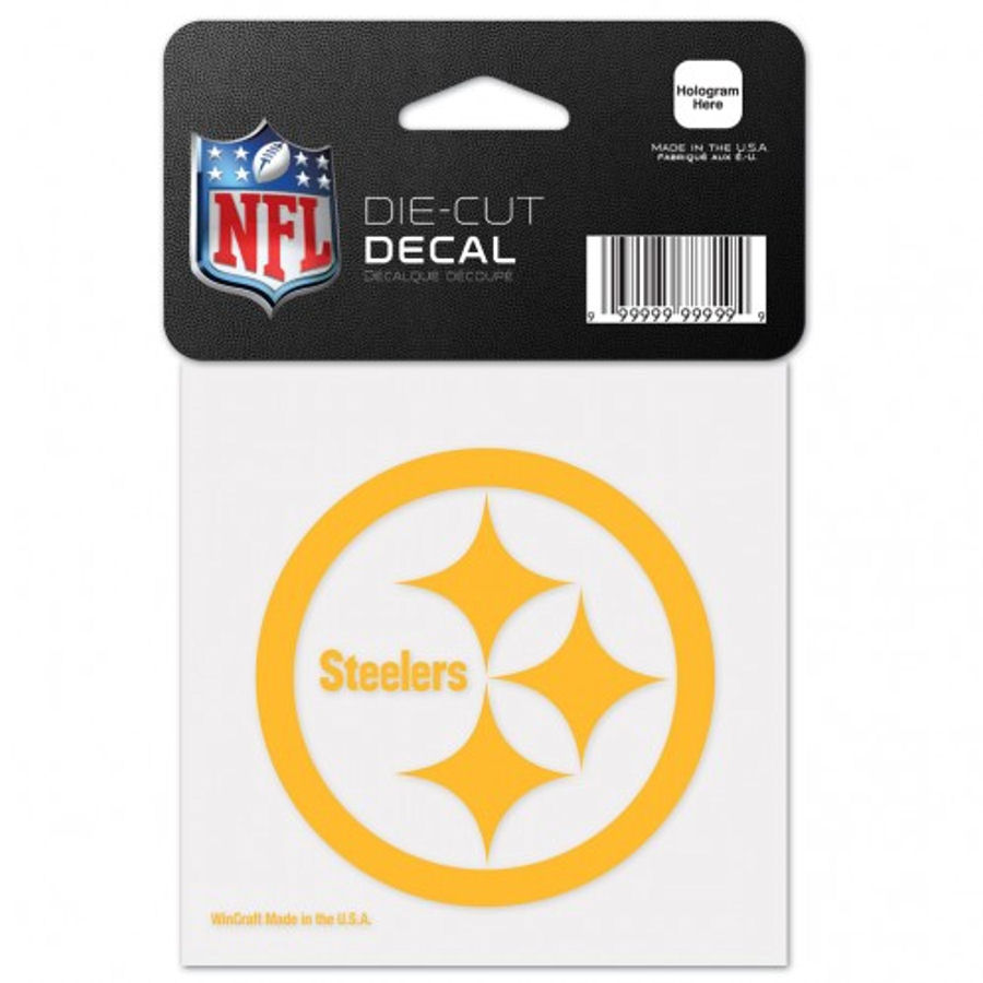 Pittsburgh Steelers Yellow Logo - 4x4 Die Cut Decal at Sticker Shoppe