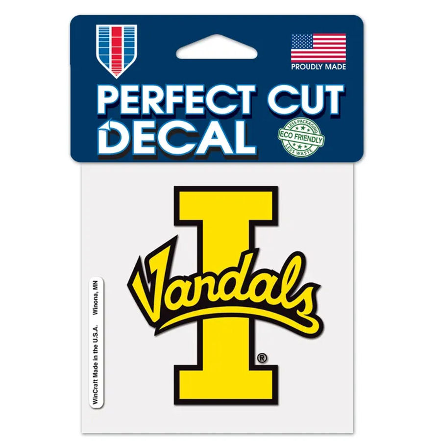 University Of Idaho Vandals - 4x4 Die Cut Decal at Sticker Shoppe