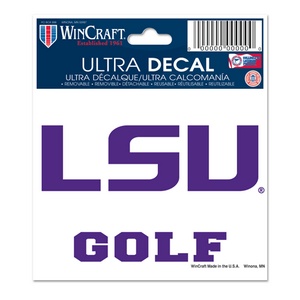 Louisiana State University LSU Tigers Golf - 3x4 Ultra Decal at Sticker ...