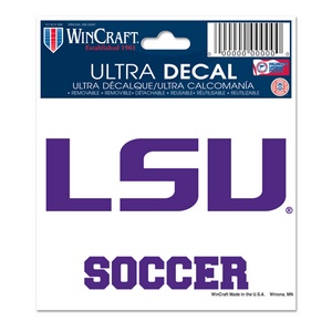 Louisiana State University LSU Tigers Soccer - 3x4 Ultra Decal at ...