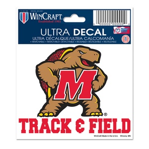 University Of Maryland Terrapins Track & Field - 3x4 Ultra Decal at ...