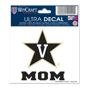 Vanderbilt University Commodores Mom - 3x4 Ultra Decal at Sticker Shoppe
