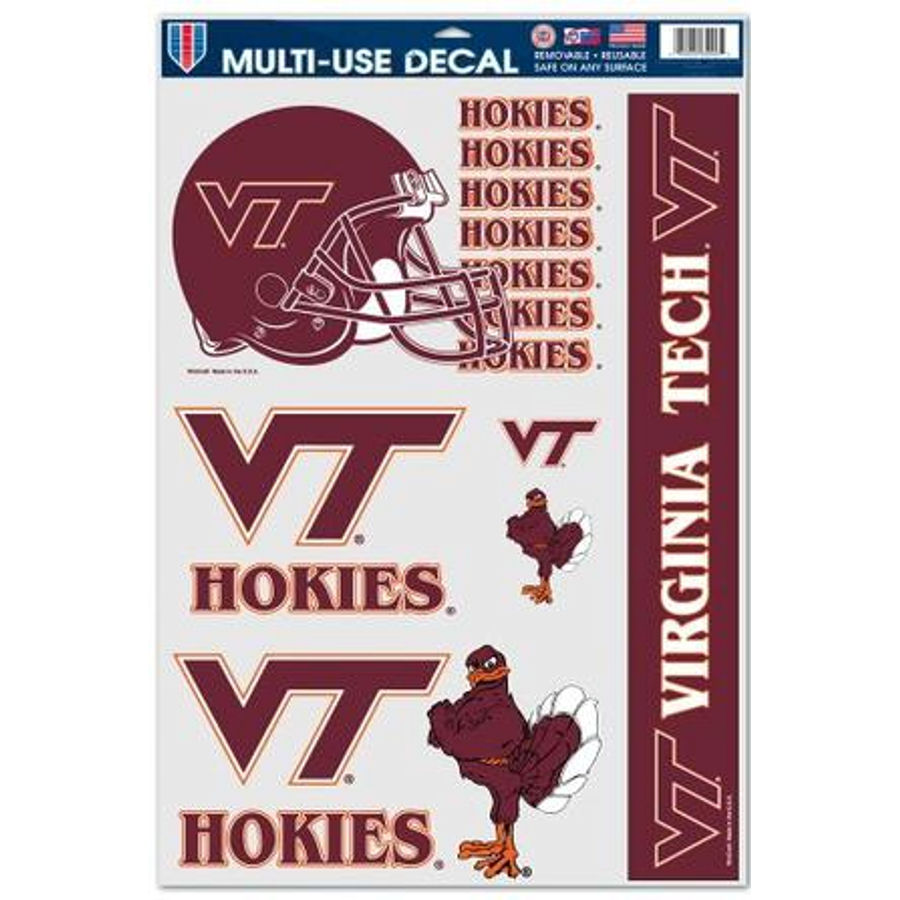 Virginia Tech Hokies - Set of 5 Ultra Decals at Sticker Shoppe