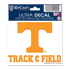 University Of Tennessee Volunteers Track & Field - 3x4 Ultra Decal at ...