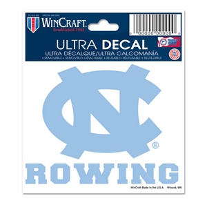 University Of North Carolina Tar Heels Rowing - 3x4 Ultra Decal at ...