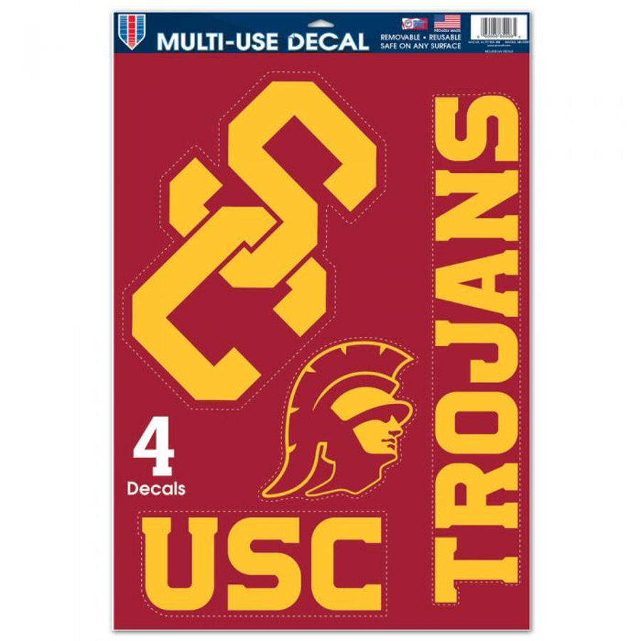 University Of Southern California USC Trojans - Set Of 4 Ultra Decals ...